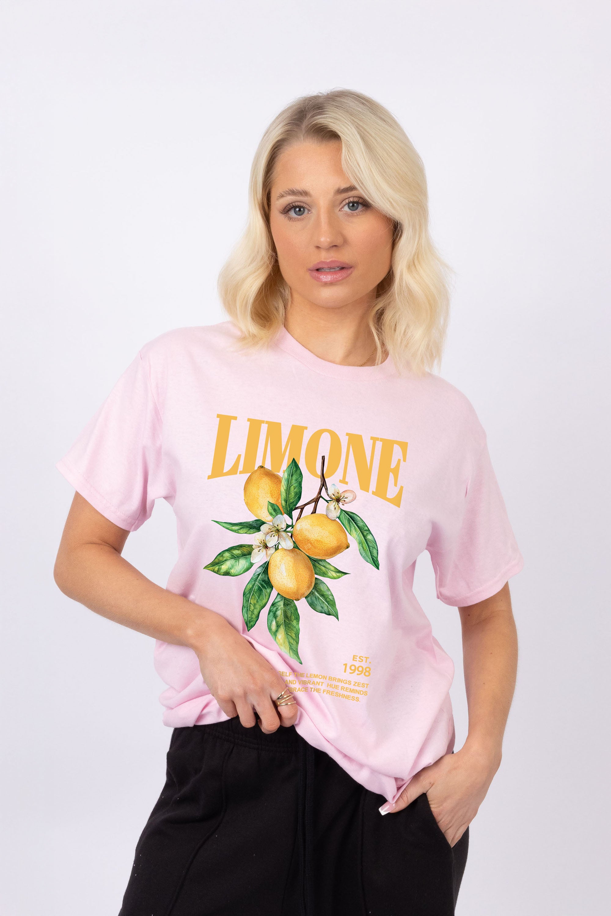 Regular Fit T-shirt in Limone Rise Print (Custom Pack)| Missi Clothing ...