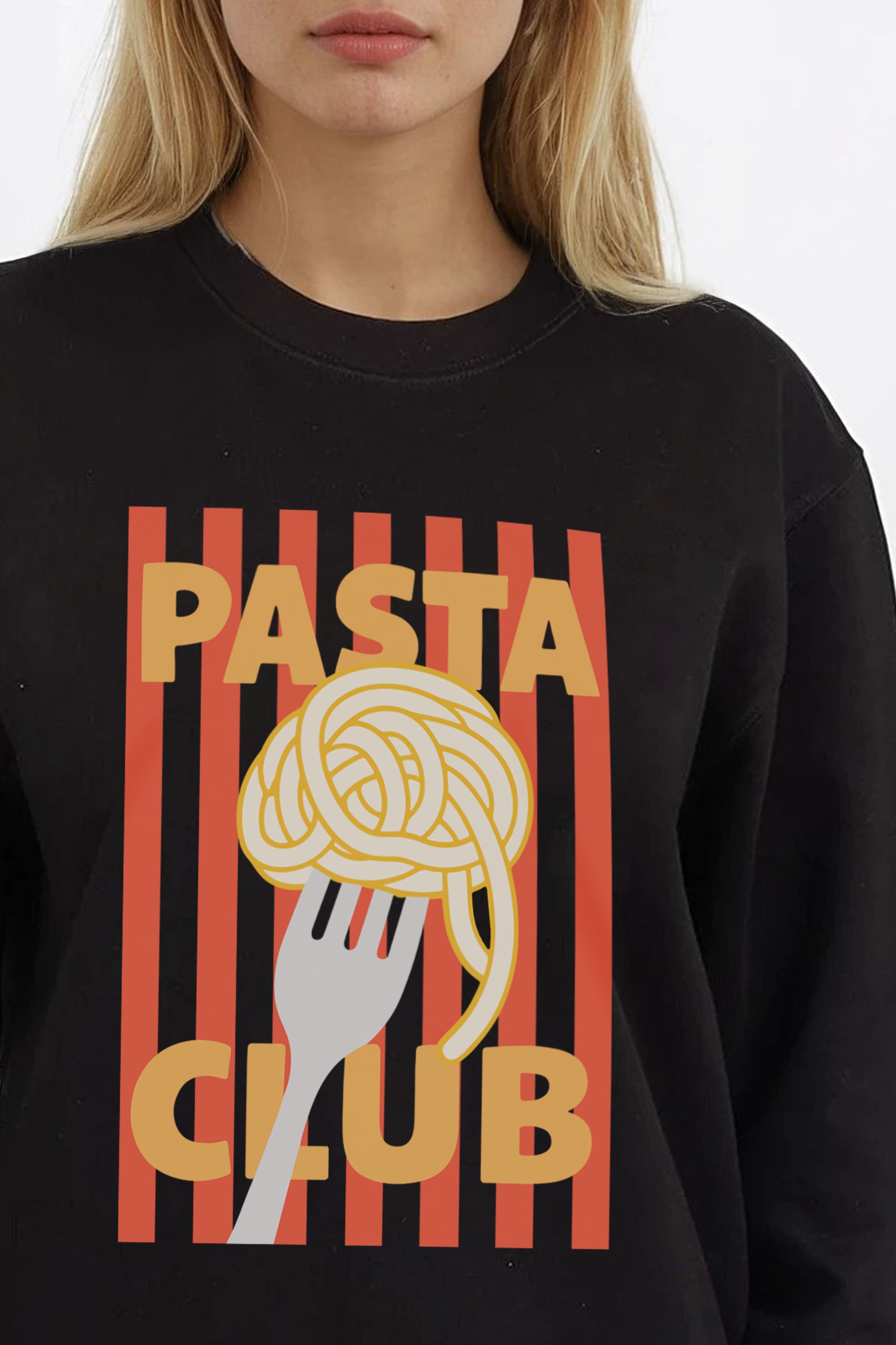 Pasta Club Printed Sweatshirt- Wholesale | Missi Clothing UK