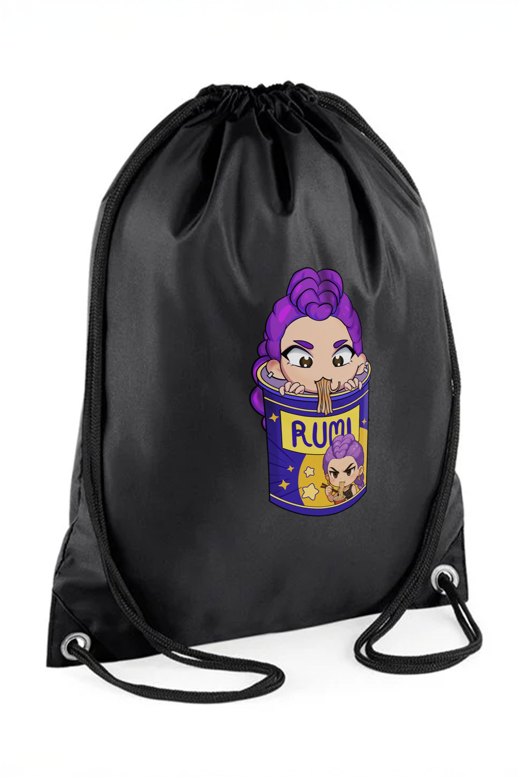 Rumi Ramen Graphic Printed Water-Resistant Pe/Kit Bag | Missi Clothing