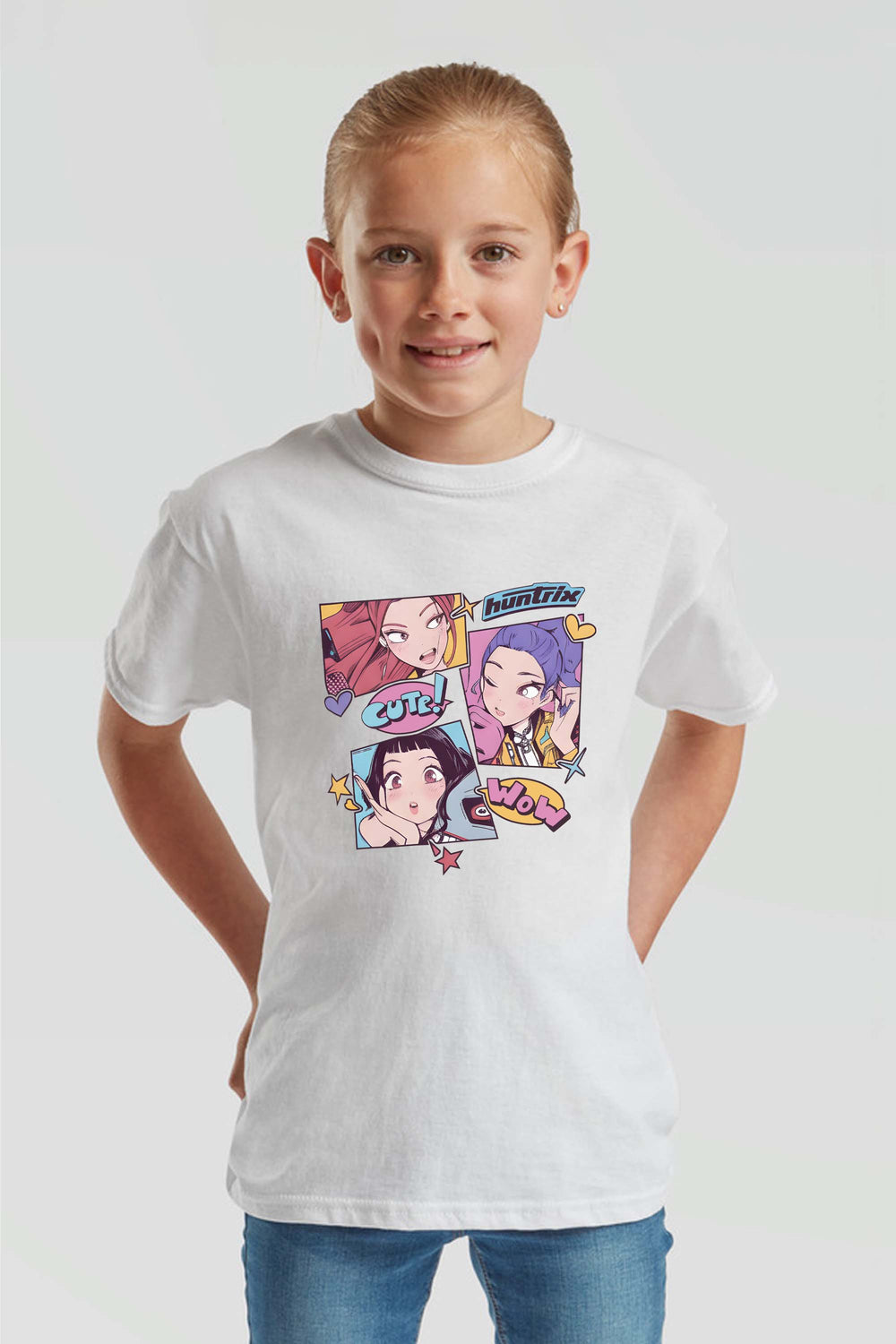 Kids Cute K-Pop Anime Graphic T-Shirt | Missi Clothing
